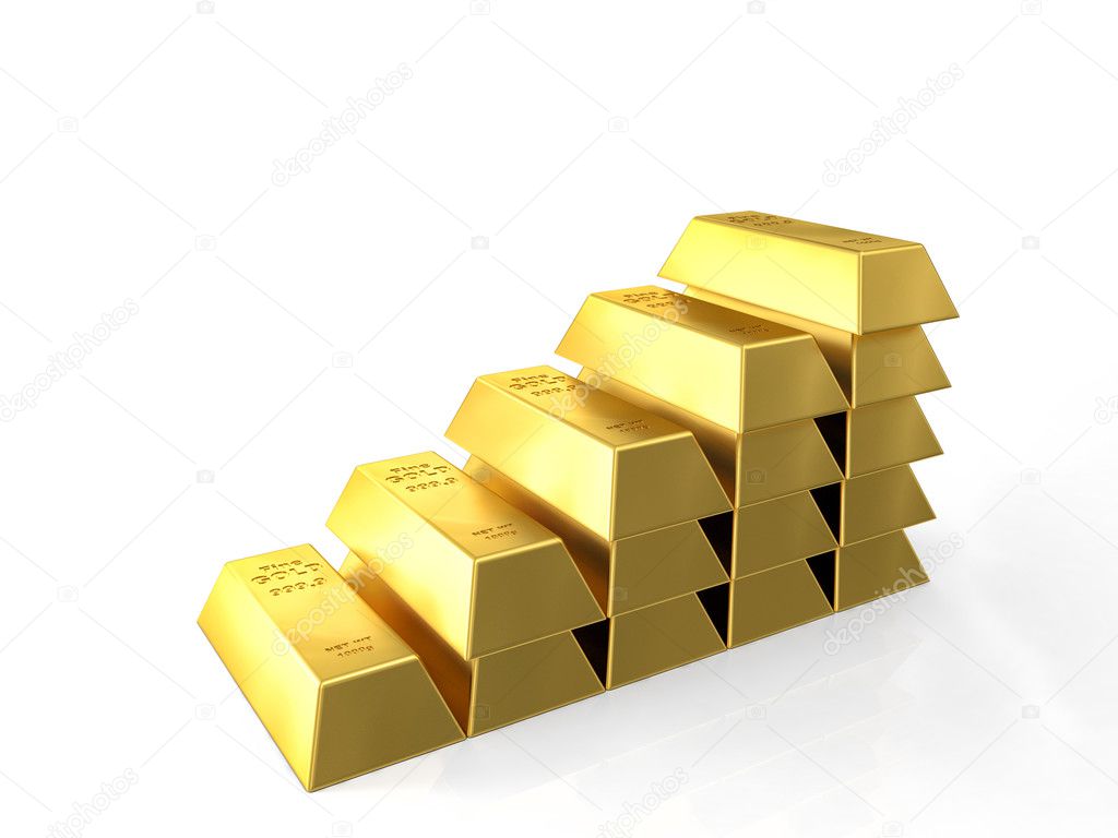 Gold ingot Stock Photo by ©jukai5 36246205