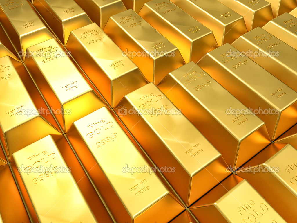 Golden ingot Stock Photo by ©jukai5 36833803