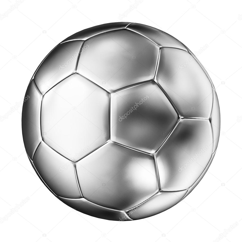 Silver soccer ball Stock Photo by ©jukai5 40517317