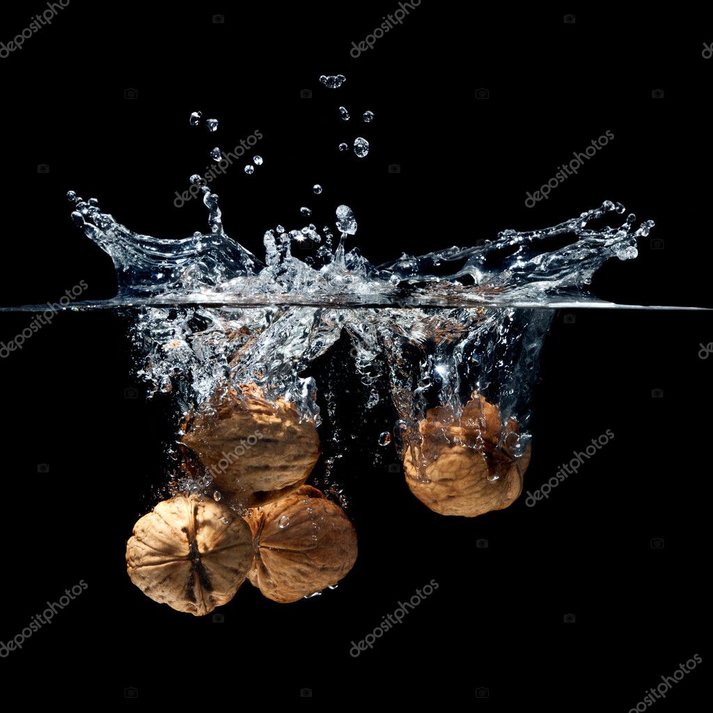 Walnuts splash Stock Photo by ©jukai5 49584053