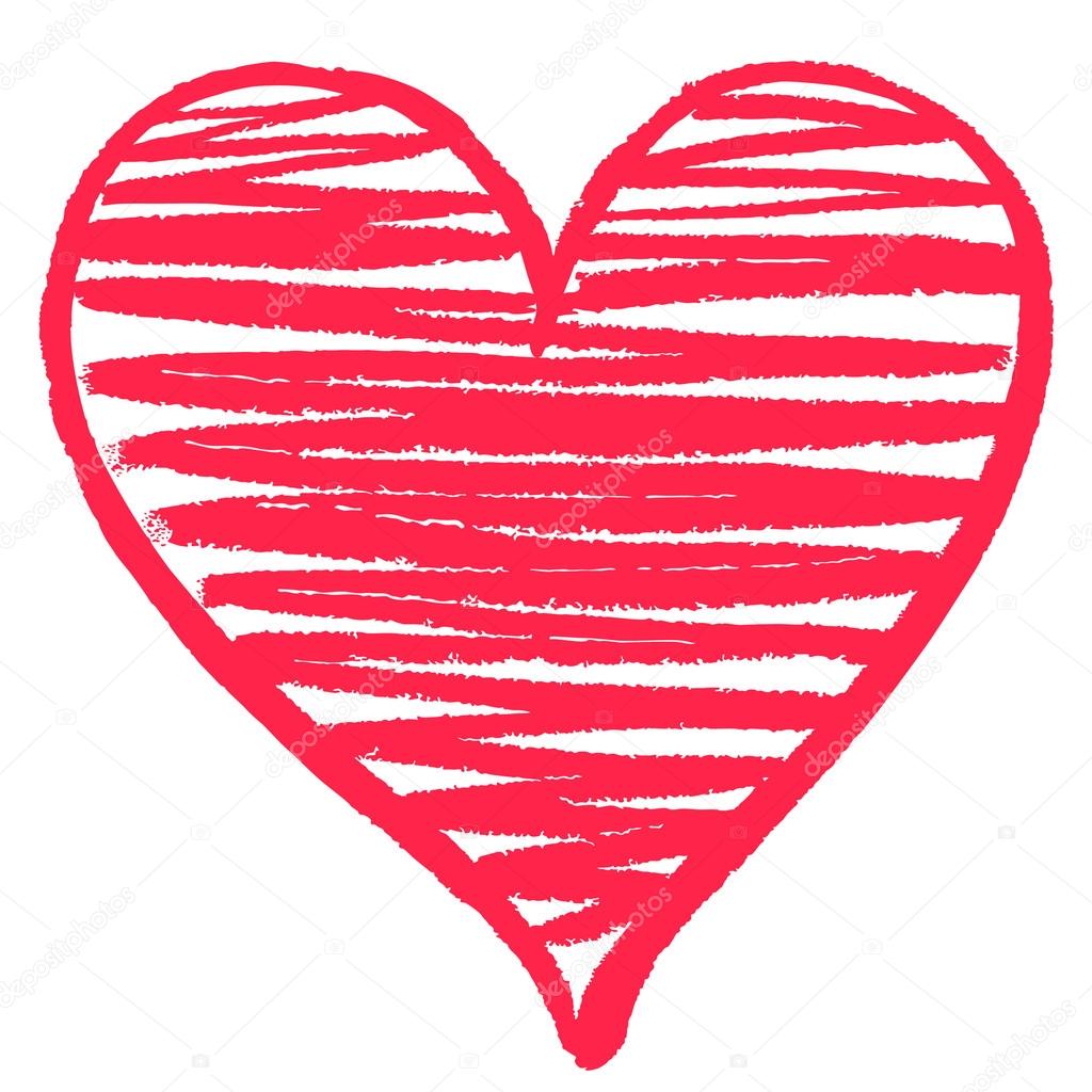 Pink Hand Drawn Heart Stock Vector Image By ©missbobbit 23665749