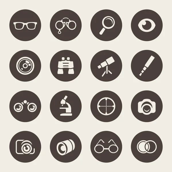 Optical icons Vector Art Stock Images | Depositphotos