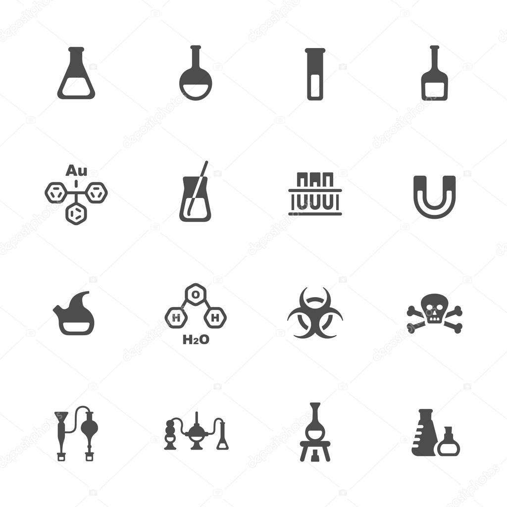 Chemical icon set Stock Vector by ©missbobbit 47801245