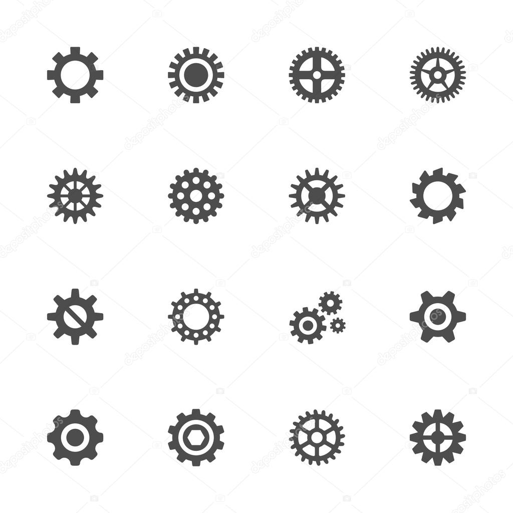 Gear icon set Stock Vector Image by ©missbobbit #47802165