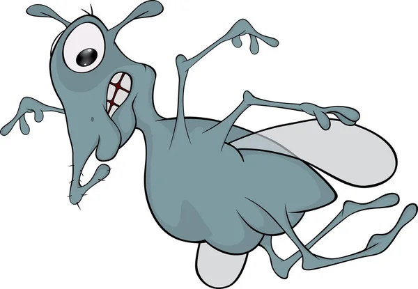Scared Mosquito Insect Vector Cartoon Stock Vector Image by ...
