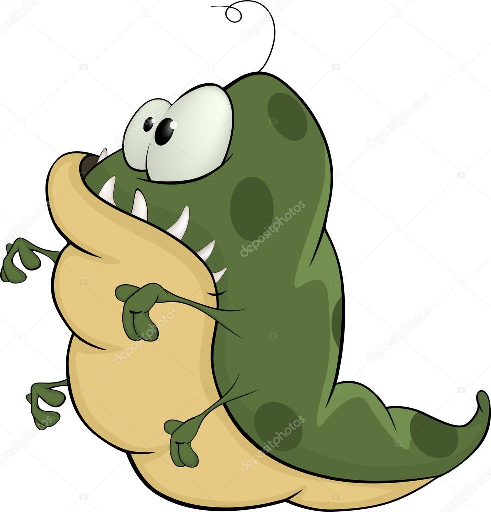 Grub Worm Cartoon