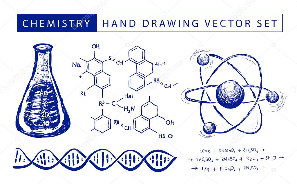 Chemistry hand drawing Stock Vector Image by ©mpavlov #19291293