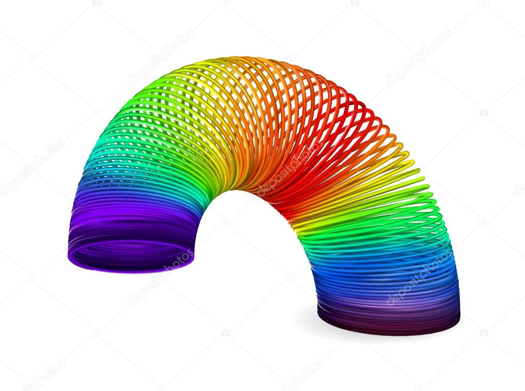Rainbow spiral spring Stock Vector Image by ©mpavlov #43041115