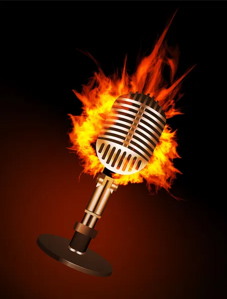 Burning mic Vector Art Stock Images | Depositphotos