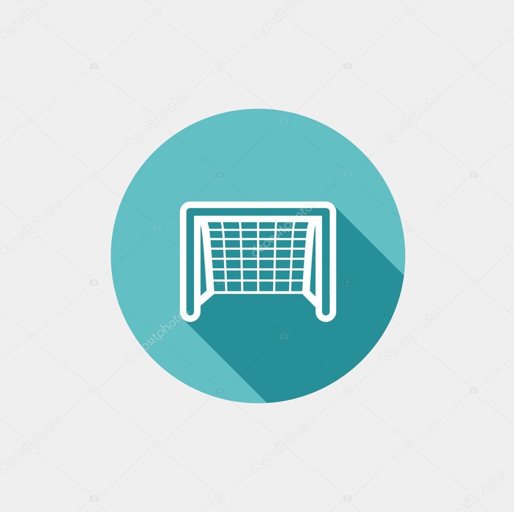 Soccer goal flat icon Stock Vector by ©mpavlov 45926703