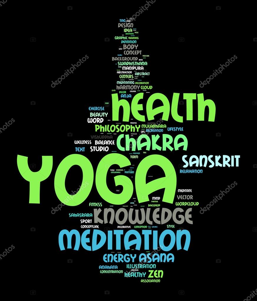 YOGA. Word cloud concept illustration. Stock Vector by ©mpavlov #46126935