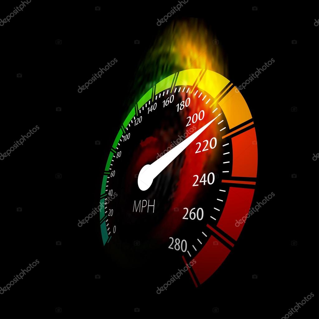 Speedometer with speed fire path Stock Vector by ©mpavlov 51751289