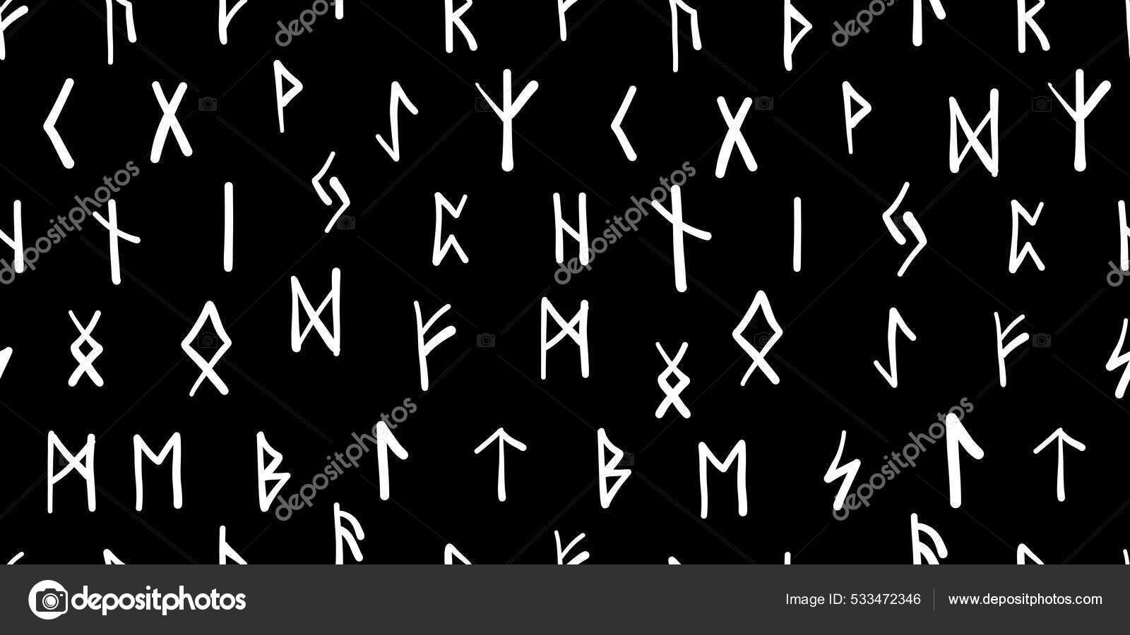 Nordic Runes Wallpaper