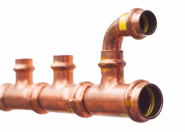 Copper pipe fittings Stock Photos, Royalty Free Copper pipe fittings ...