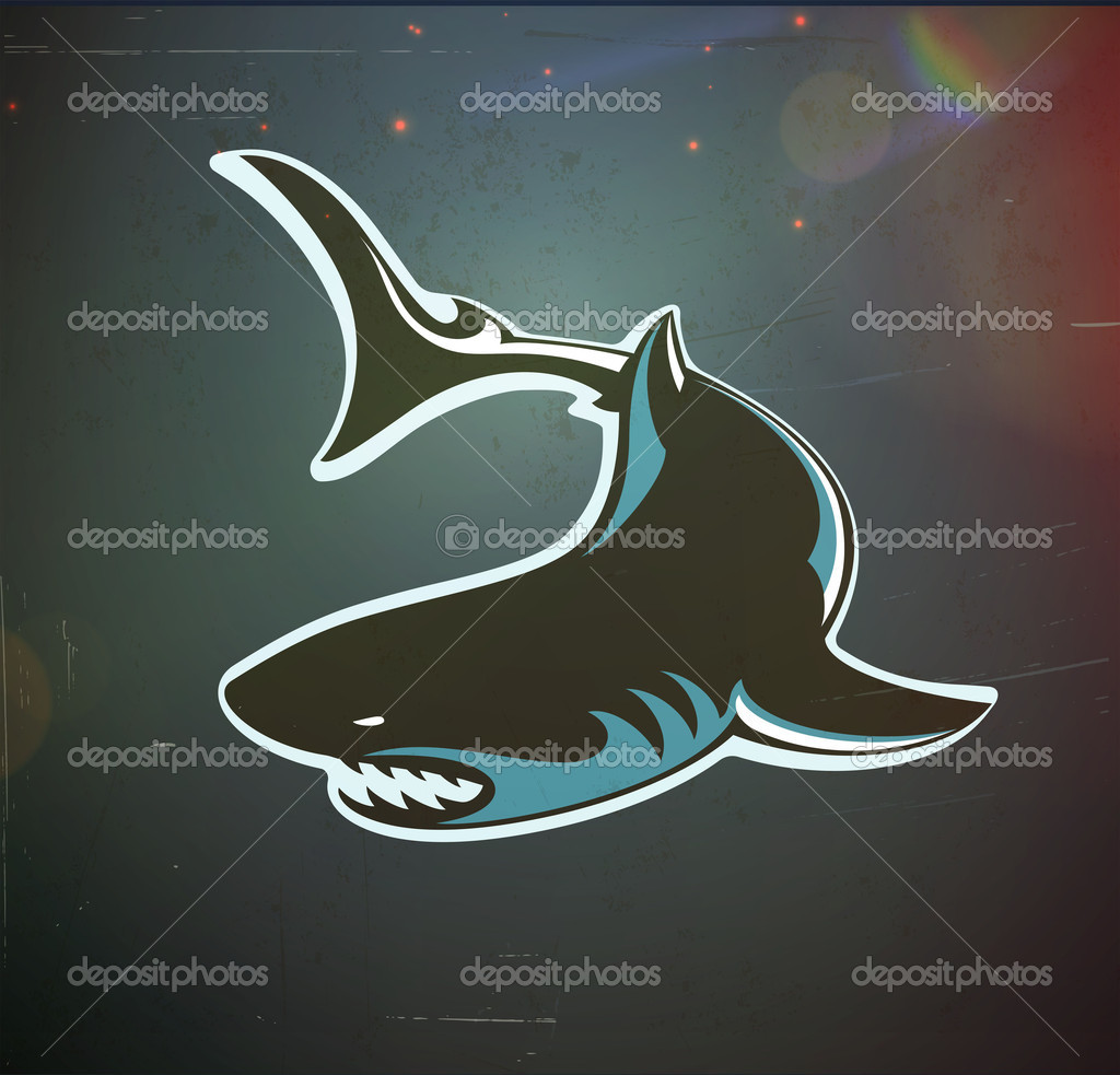 Angry shark — Stock Photo © ladyann #14687185