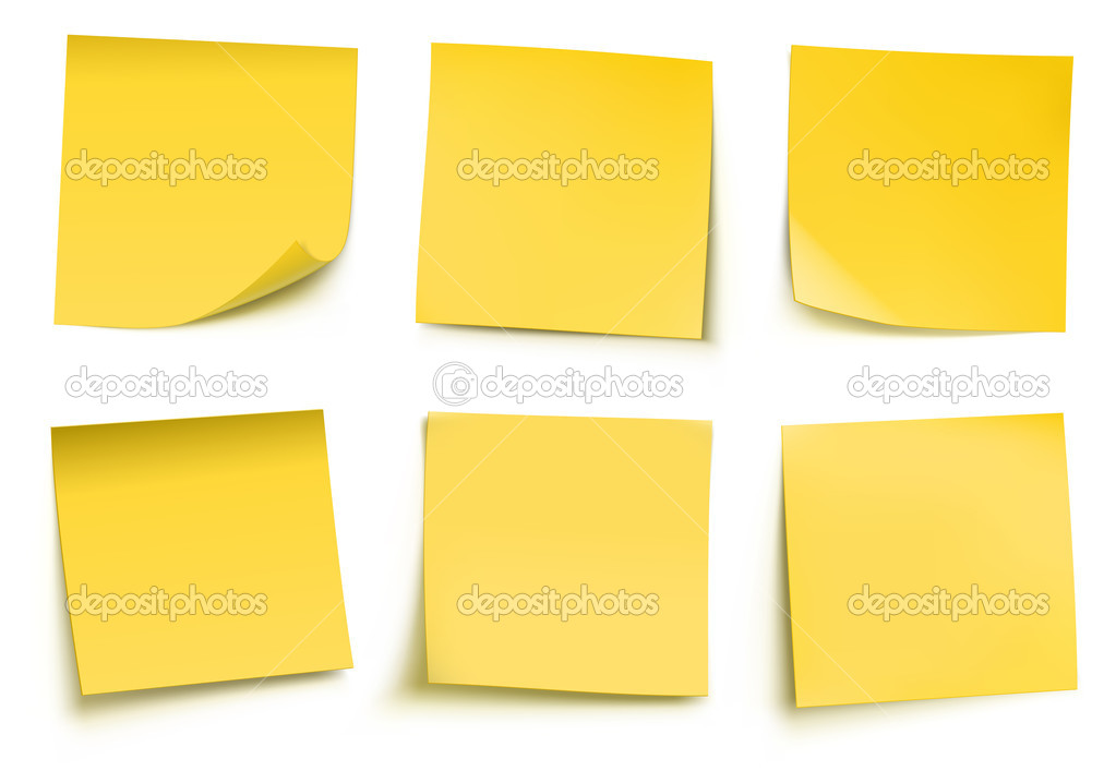 Yellow post it notes Stock Photo by ©ladyann 16640773