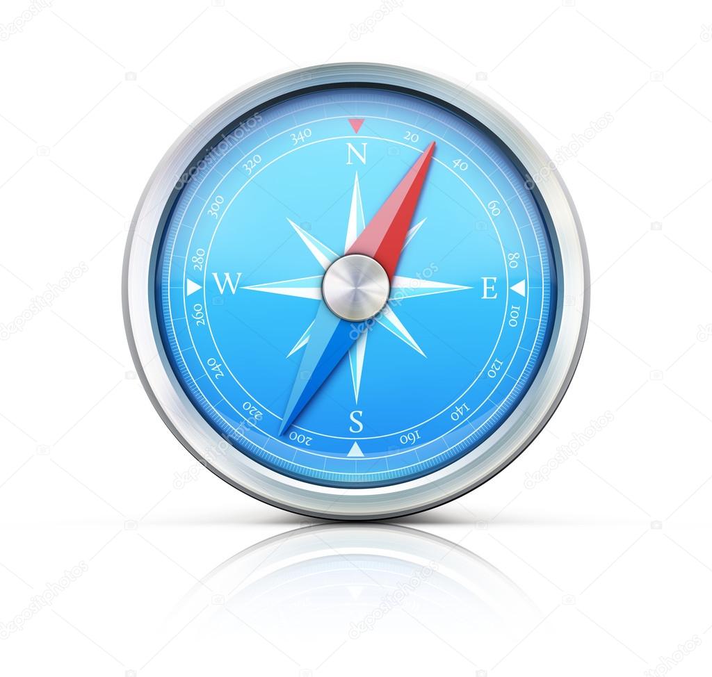 Blue compass Stock Vector by ©ladyann 19483691