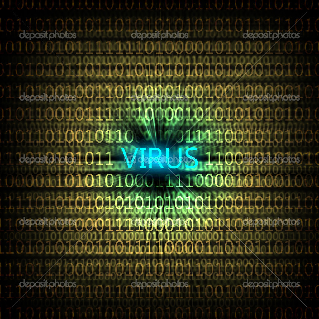 symbole de virus informatique — Photographie SergeyNivens © #13854026