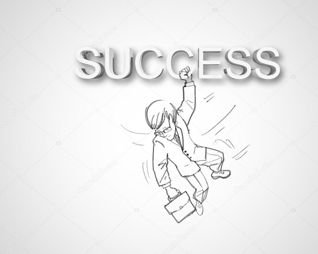 Drawing about success in business — Stock Photo © SergeyNivens #14136835