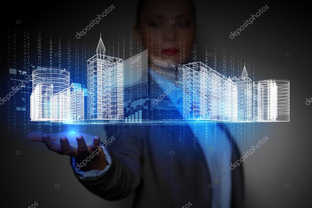 Engineering automation building design Stock Photo by ©SergeyNivens ...