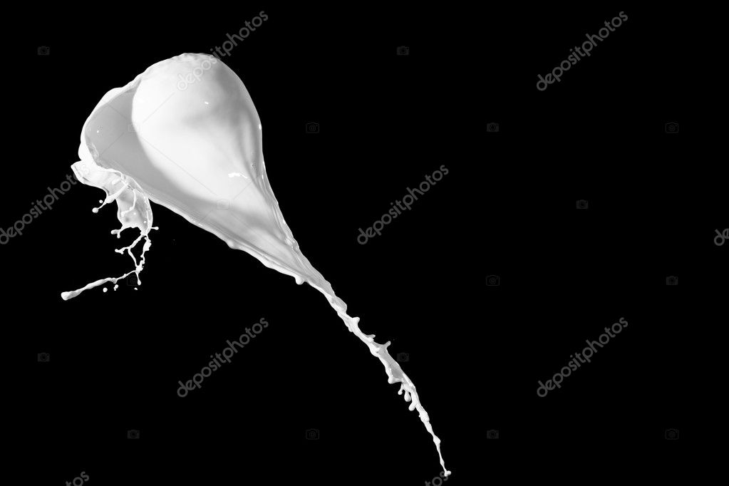 Milk splash Stock Photo by ©SergeyNivens 16367437