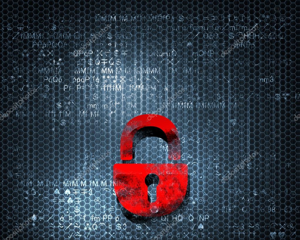 Security concept with a lock Stock Photo by ©SergeyNivens 16368301