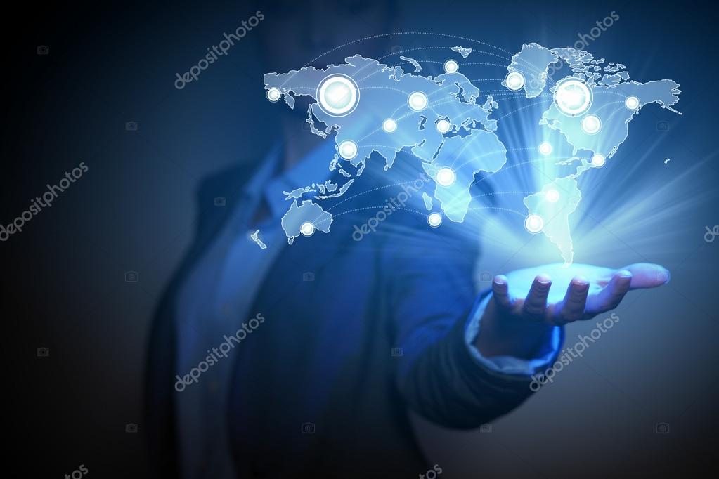 Global business network Stock Photo by ©SergeyNivens 16371183