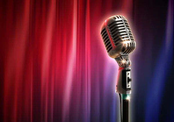 Audio microphone retro style Stock Photo by ©SergeyNivens 21148801