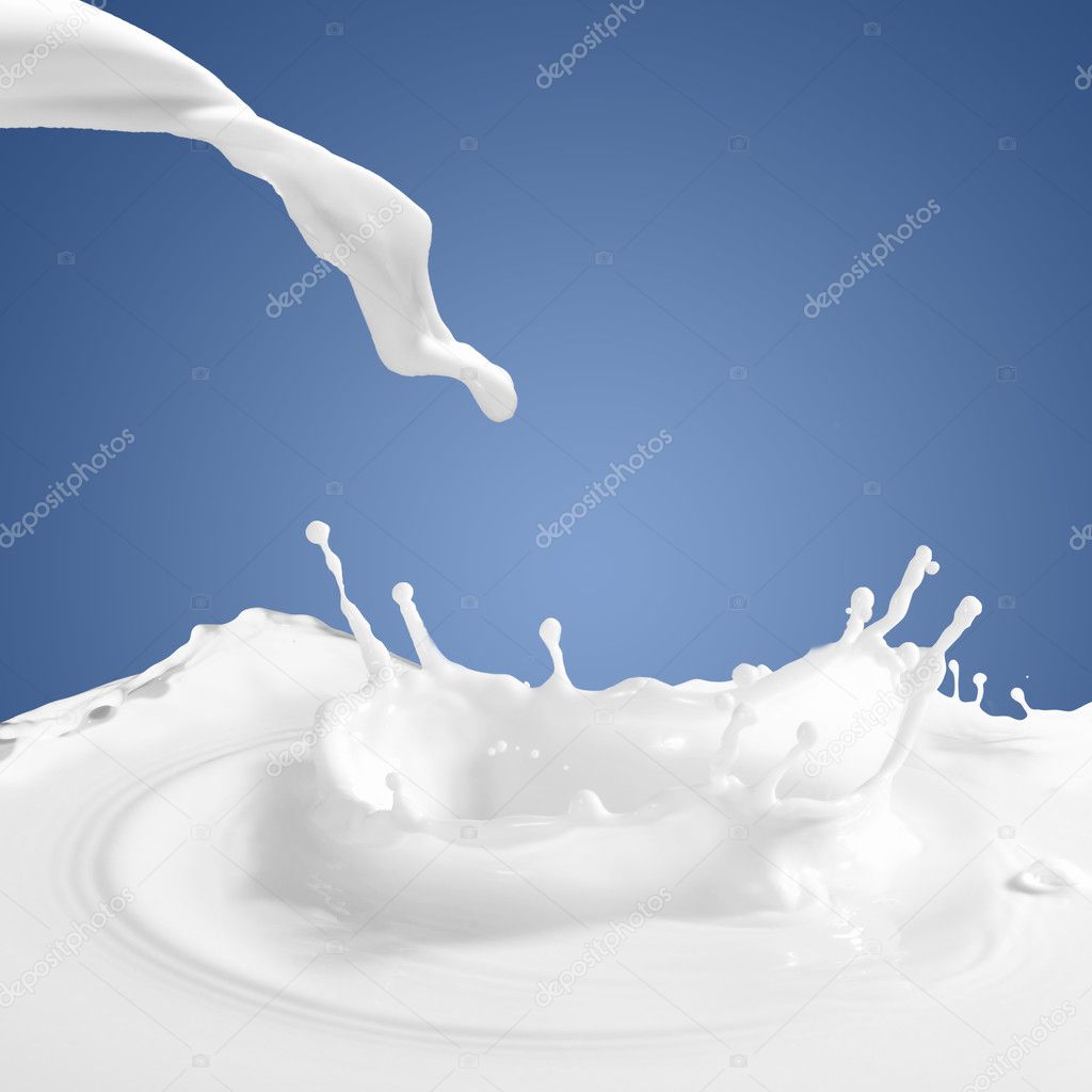 Pouring milk splash Stock Photo by ©SergeyNivens 21148997