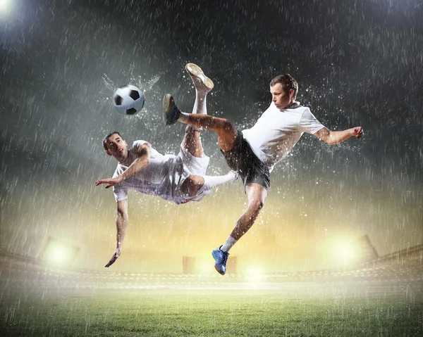 Two football player — Stock Photo © SergeyNivens #29749465
