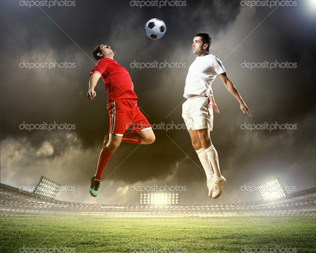 Two football player — Stock Photo © SergeyNivens #26262867