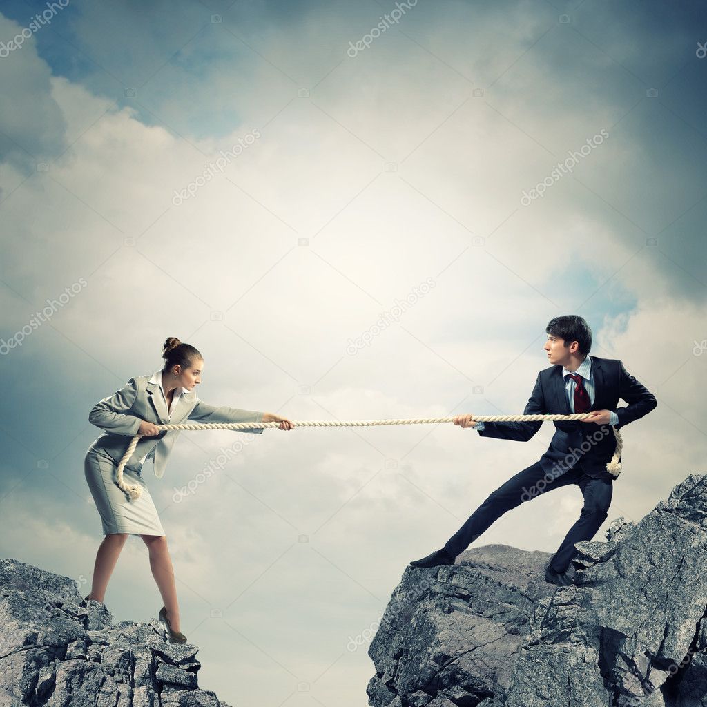 Pull the rope. Stock Photo by ©SergeyNivens 26305653