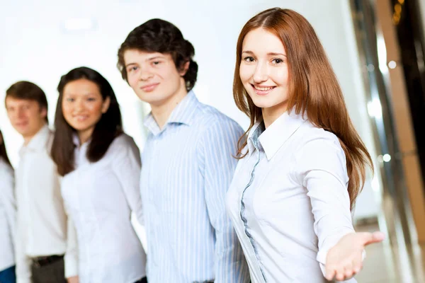Three students smiling — Stock Photo © SergeyNivens #26425465