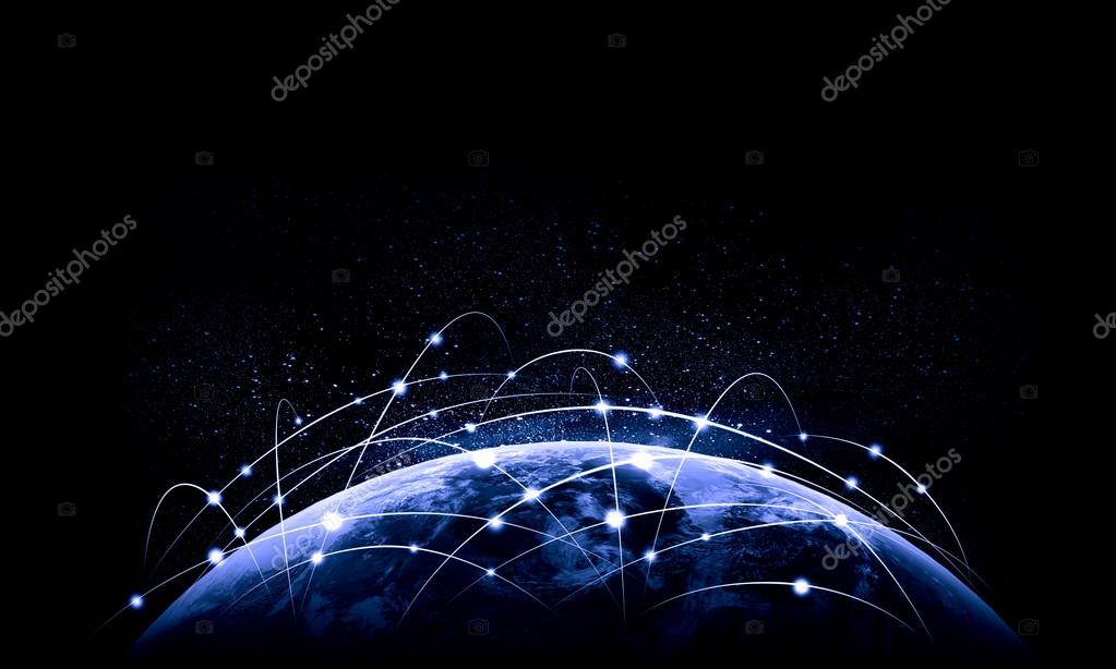 Blue image of globe — Stock Photo © SergeyNivens #29204683