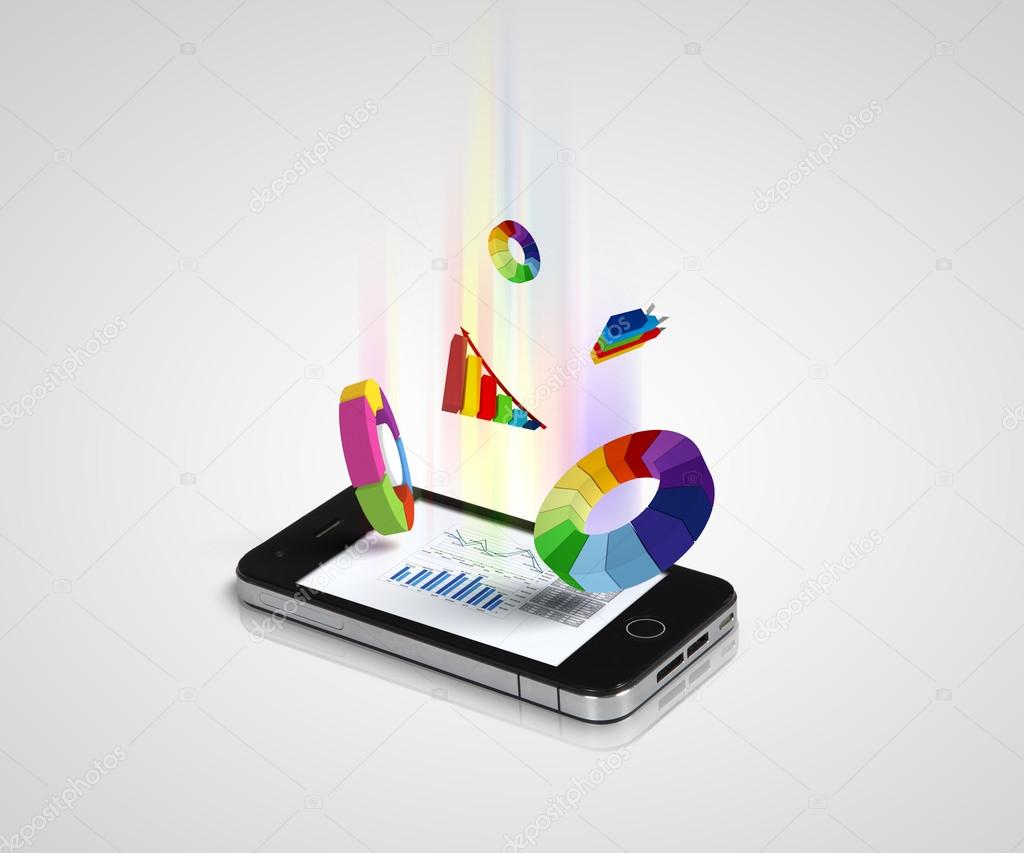 Pad and three-dimensional graphics — Stock Photo © SergeyNivens #29896713