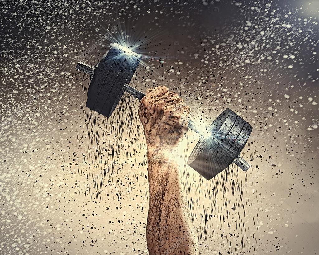 Human hands lifting barbell Stock Photo by ©SergeyNivens 30250785