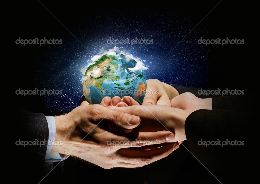 Earth planet in hands — Stock Photo © SergeyNivens #30507069