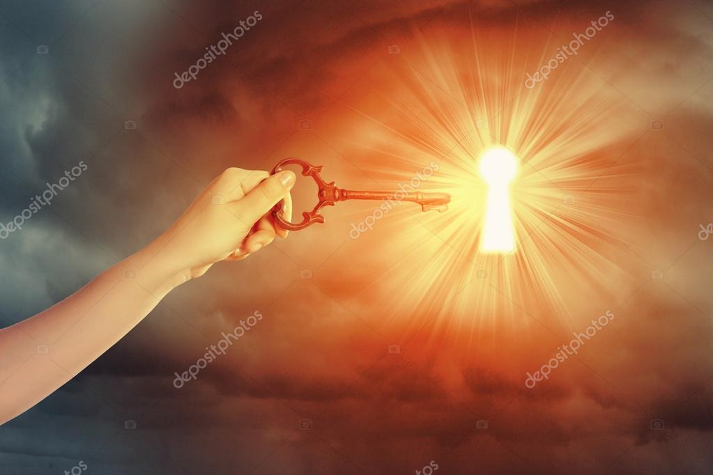 Hand with key — Stock Photo © SergeyNivens #30620889