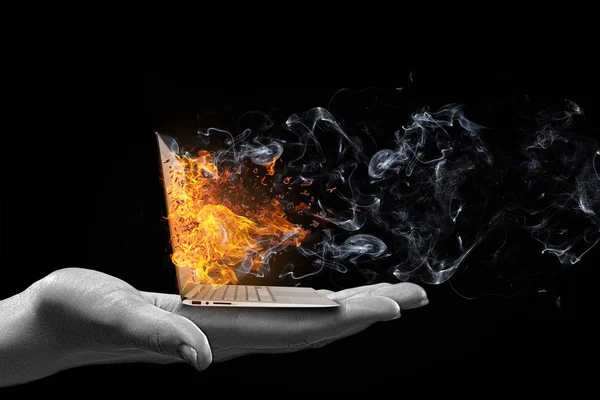Burning laptop Stock Photos, Royalty Free Burning laptop Images ...