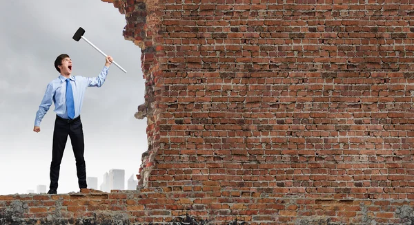 Breaking through barriers Stock Photos, Royalty Free Breaking through ...