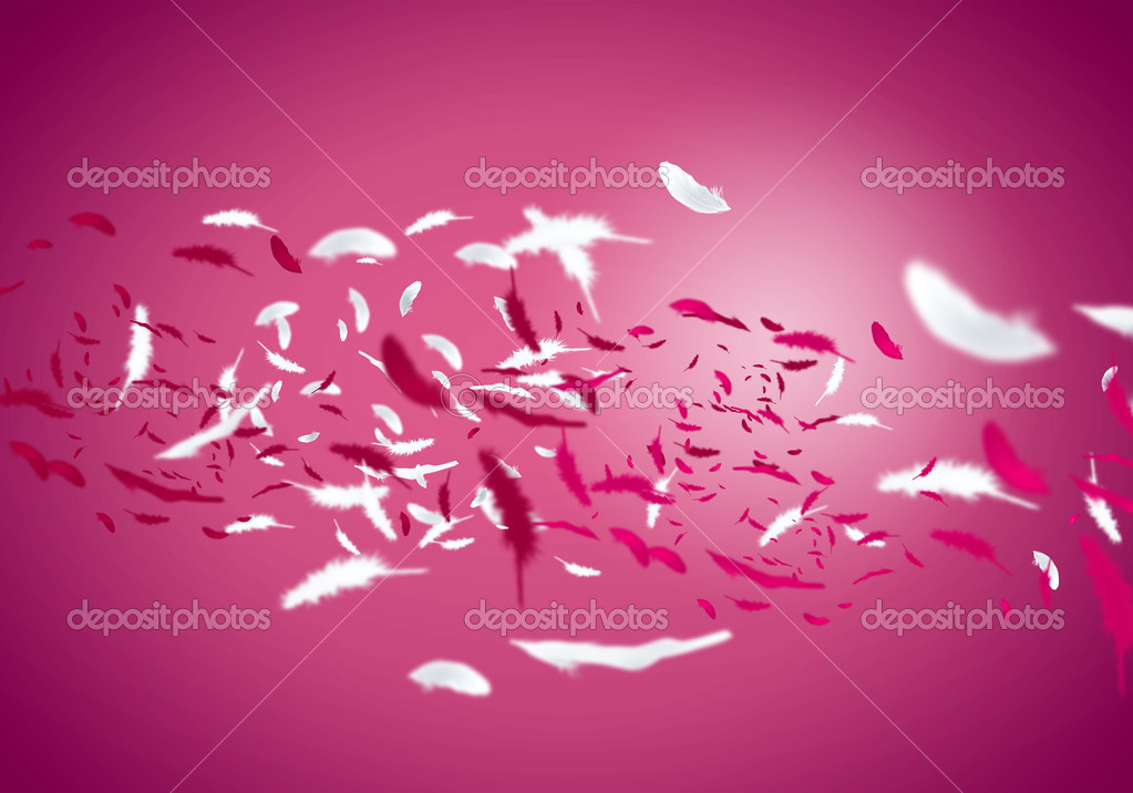 Flying feathers — Stock Photo © SergeyNivens #51220473