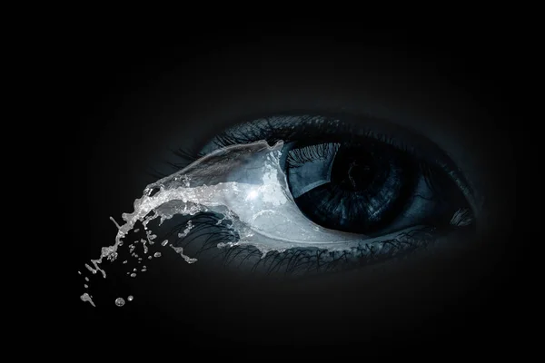 Eyes Wallpaper With Tears