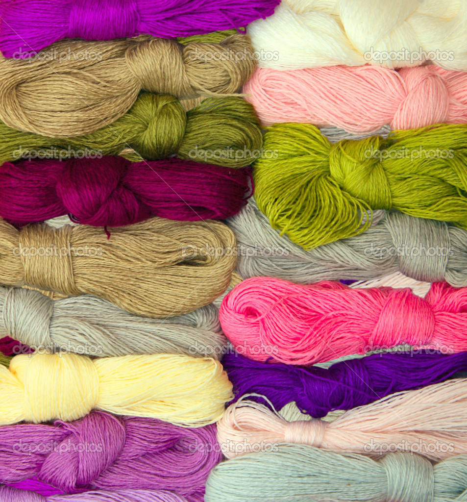 Colored threads for embroidery — Stock Photo © frenta #24895267