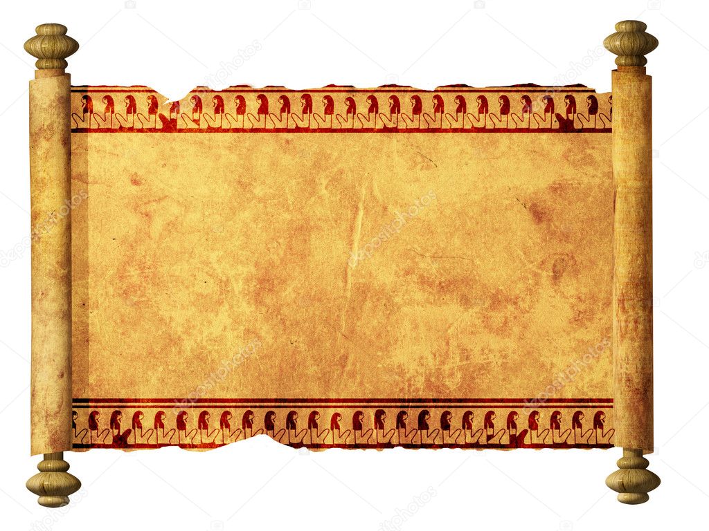 Scroll with Egyptian images — Stock Photo © frenta #3404621