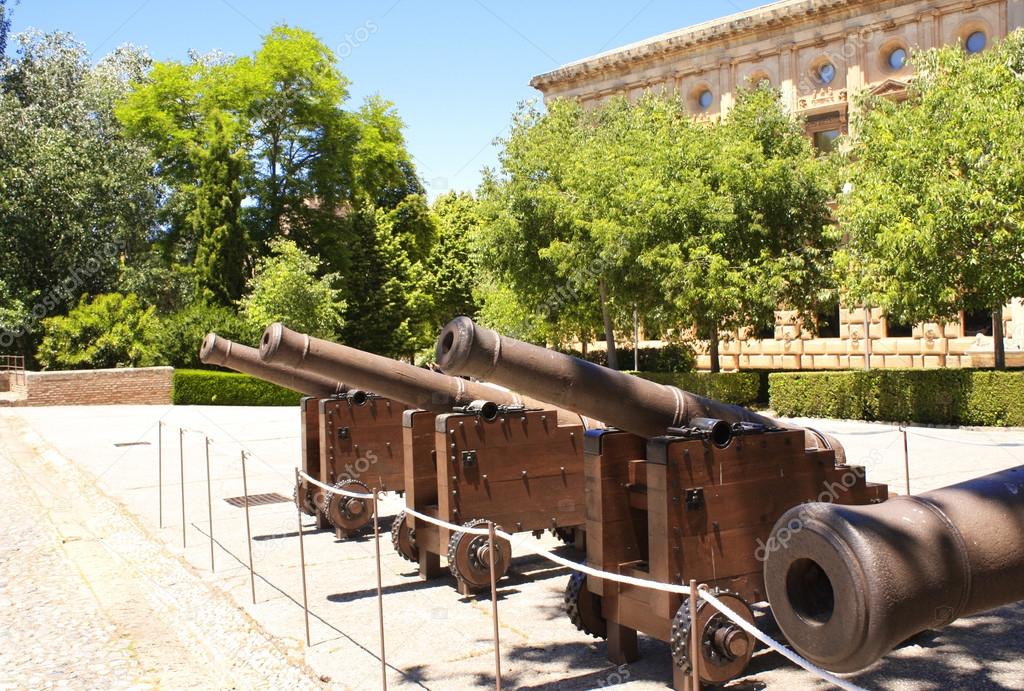 Ancient guns in Alhambra Castle, Spain – Stock Editorial Photo © frenta ...