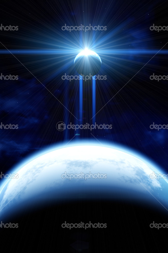 Beautiful space scene — Stock Photo © frenta #39620453