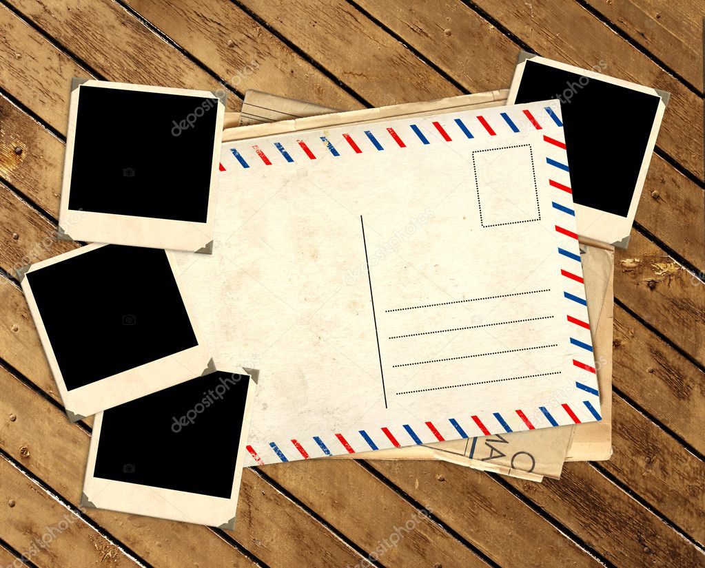 Retro photos and old post card — Stock Photo © frenta #48313243