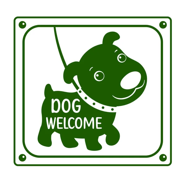 Dogs welcome sign Vector Art Stock Images | Depositphotos