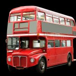 Red Double Decker Bus on White Stock Photo by ©jamesgroup 13450838