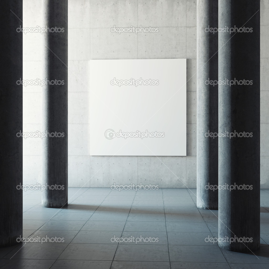 Large concrete hall — Stock Photo © Shenki #37198257